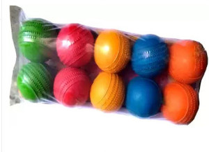 HASS Jumper rubber cricket ball multicolor pack of-10 Cricket Rubber ...