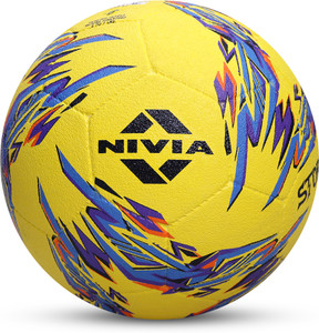 NIVIA Combo Storm Football Yellow (Size - 5) with Ball pump Football ...