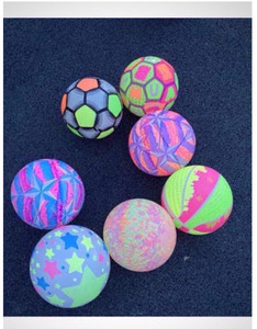 Weber Rubber Moulded Beach Ball/ Multicolor Beach Ball ,1 Ball Pack ...