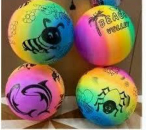 Weber Beach volleyball rubber ball multicolour bouncing L87 Pool Ball ...