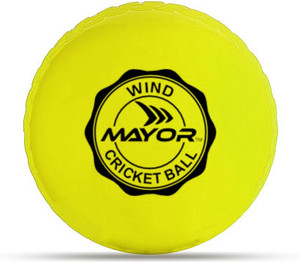 MAYOR Cricket Wind Ball for Indoor & Outdoor Street Cricket Rubber Ball ...