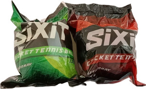 S R Enterprises SiXiT Combo Pack of 6 Tennis Balls - 3 Heavy Red & 3 ...