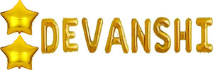 Flipkart.com | Shilpveda Solid DEVANSHI Name Letters foil Balloon names ...