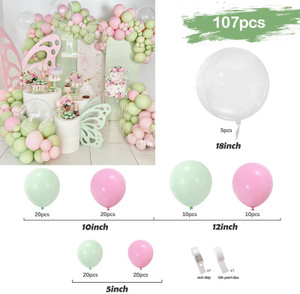 BUC Pack of 107 | Package Contains: 105 Ballons, Dot Glue: 1 Pc, Arch ...