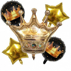 Flipkart.com | Partywala Printed Happy Birthday Crown Foil Balloon (Set ...