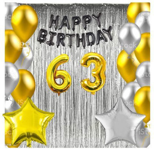 Flipkart.com | METROL Solid Number 63 Happy Birthday Banner with ...