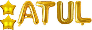 Flipkart.com | Shilpveda Solid ATUL Name Letters foil Balloon names ...