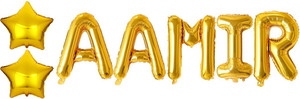 Flipkart.com | Shilpveda Solid AAMIR Name Letters foil Balloon names ...