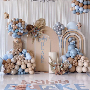 Flipkart.com | R G ACCESSORIES Solid Blue Brown Balloons Garland Kit Of ...