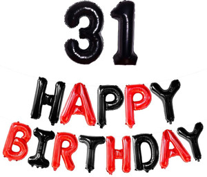 Flipkart.com | kinegic Solid 31st Birthday Decorations Combo – Happy ...