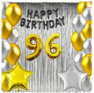 Flipkart.com | METROL Solid Number 96 Happy Birthday Banner with ...