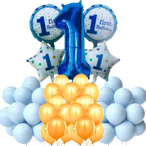 Flipkart.com | Wonder Printed First Birthday Boy Decoration Combo with ...