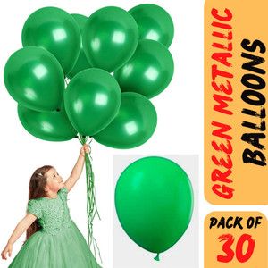 Flipkart.com | FLEXAA Solid Green HD Latex Metallic Balloons 10 inch ...
