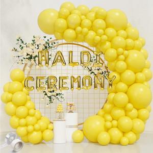 Flipkart.com | LOONS PEDDLER Solid Haldi Ceremony Foil Balloons with ...