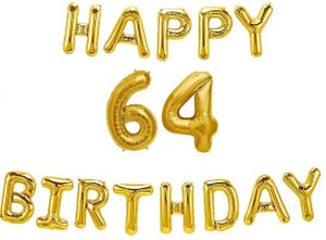 Flipkart.com | Magic Window Solid 16 Inch Gold Birthday Banner & Number ...