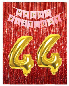 Flipkart.com | METROL Solid Number 44 Pink Printed Happy Birthday ...