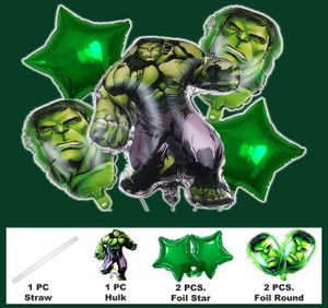 Flipkart.com | Domios Printed Birthday Party Balloons Hulk Character ...
