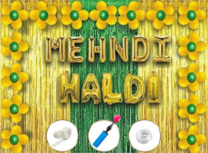 Flipkart.com | LOONS PEDDLER Solid Haldi & Mehandi Decoration set ...