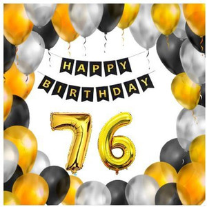 Flipkart.com | METROL Printed Number 76 Happy Birthday Printed Banner ...