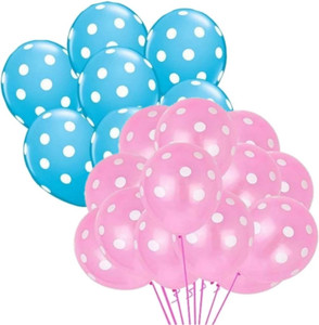 Flipkart.com | Gitanjali Solid SKY BLUE & PINK PALKA DOT BALOON FOR ...