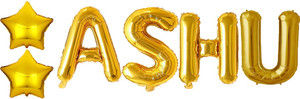 Flipkart.com | Shilpveda Solid ASHU Name Letters foil Balloon names ...