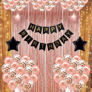 Flipkart.com | EXPOZZEN Solid Rose gold Birthday Decoration Items For ...