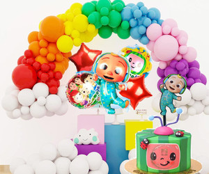 Flipkart.com | Giftzadda Printed COCOMELON THEME FOIL BALLOONS KIT OF ...