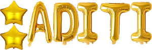 Flipkart.com | Shilpveda Solid ADITI Name Letters foil Balloon names ...