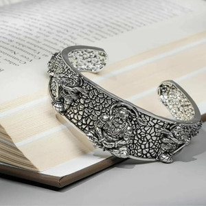 MK Gallery Brass Rhodium Kada Price in India - Buy MK Gallery Brass ...