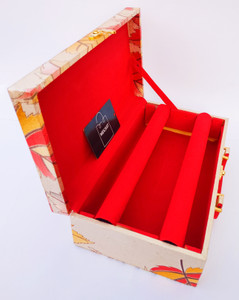 Mukesh wooden bangle box Bangle Box CHURI Woman 2 Rod Storage with Lock ...