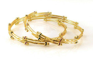 CM FASHIONS Copper Gold-plated Bangle Set Price in India - Buy CM ...