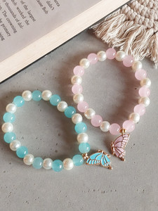 OCTAGON HUB Stone, Crystal, Glass Beads Bracelet Set Price in India ...