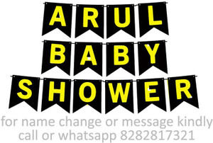 Midas Craft Baby Shower of Arul M Banner 06. Banner Price in India ...