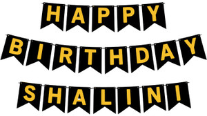 Midas Craft Happy Birthday Shalini M Banner 02. Banner Price in India ...