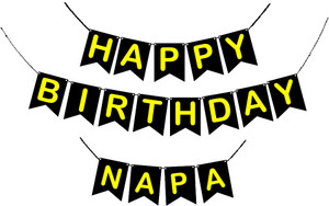 GIFTUATION Happy Birthday NAPA / Printed Birthday Banner for Boys ...