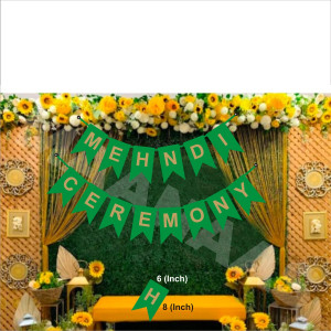 MAANAAS Mehndi Ceremony Banner/ Mehandi ceremony rasam For Girls, Boy ...