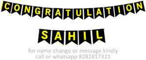 Midas Craft Congratulations Sahil M Banner 07. Banner Price in India ...