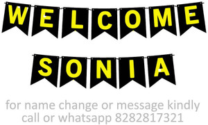 Midas Craft Welcome Sonia M Banner 10. Banner Price in India - Buy ...
