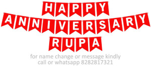 Midas Kraft Happy Anniversary Rupa M Banner 0I. Banner Price in India ...