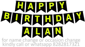 Midas Kraft Happy Birthday Alan M Banner 02. Banner Price in India ...