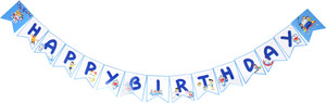 lokartz doremon theme happy birthday banner Banner Price in India - Buy ...
