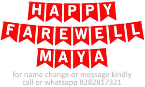 Midas Craft Happy Farewell Maya M Banner 09. Banner Price in India ...