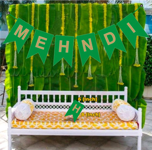 MAANAAS Mehndi Rasam Decoration Banner/Mehndi/For Girls & Boys Wedding ...
