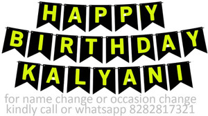 Midas Kraft Happy Birthday Kalyani M Banner 02. Banner Price in India ...