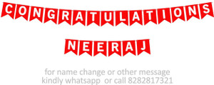 Midas Craft Congratulations Neeraj M Banner 07. Banner Price in India ...