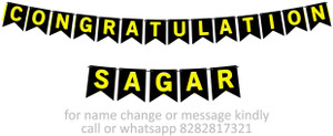 Midas Craft Congratulations Sagar M Banner 07. Banner Price in India ...