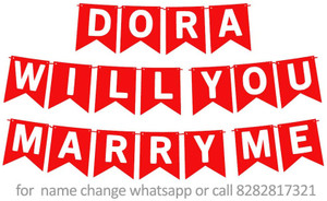 Midas Kraft Marry Me Dora Proposal M Banner 05. Banner Price in India ...