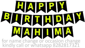 Midas Kraft Happy Birthday Mahima M Banner 02. Banner Price in India ...