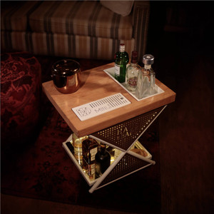 SPEEDX Model J Mini Home Bar Table With Compact and Foldable Design ...