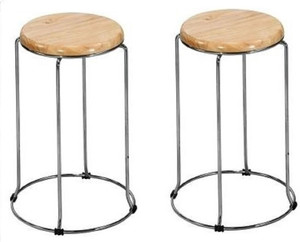 TOBY 2 Solid Wooden Stool for bar/ Kitchen/ home and office ...
